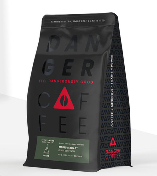 Danger Coffee Decaf Medium Roast Ground Coffee 340g