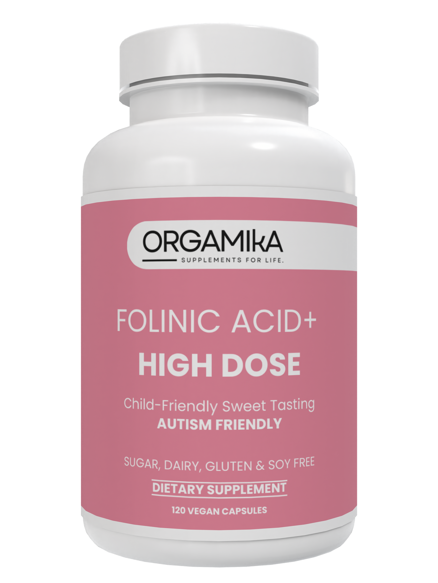 Orgamika Folinic Acid+ HIGH DOSE 120 Capsules